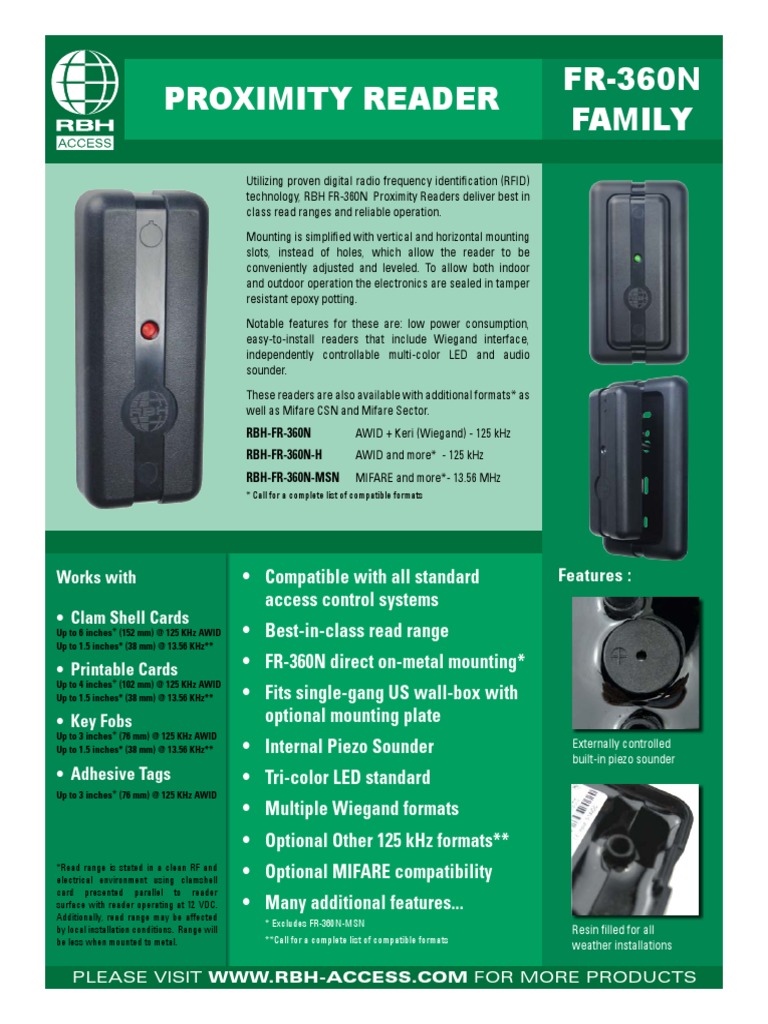 RBH Readers FR-360 v2012 | Download Free PDF | Radio Frequency ...