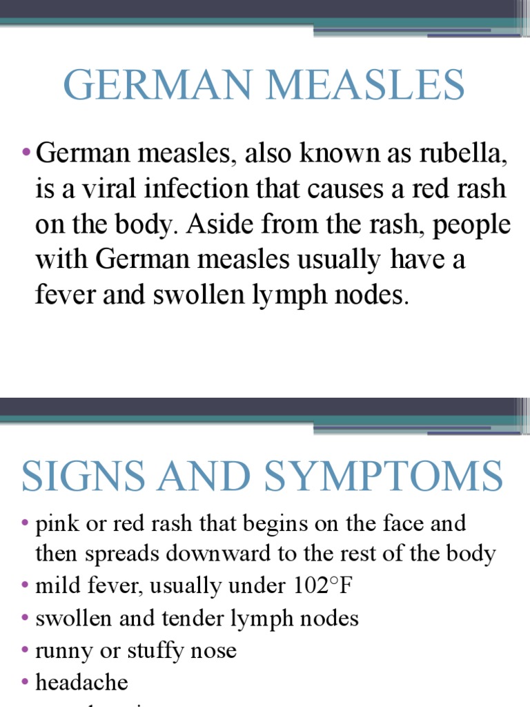 German Measles | PDF