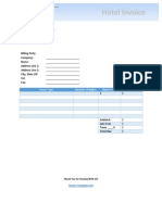 Airbnb Invoice Template | PDF | Finance & Money Management