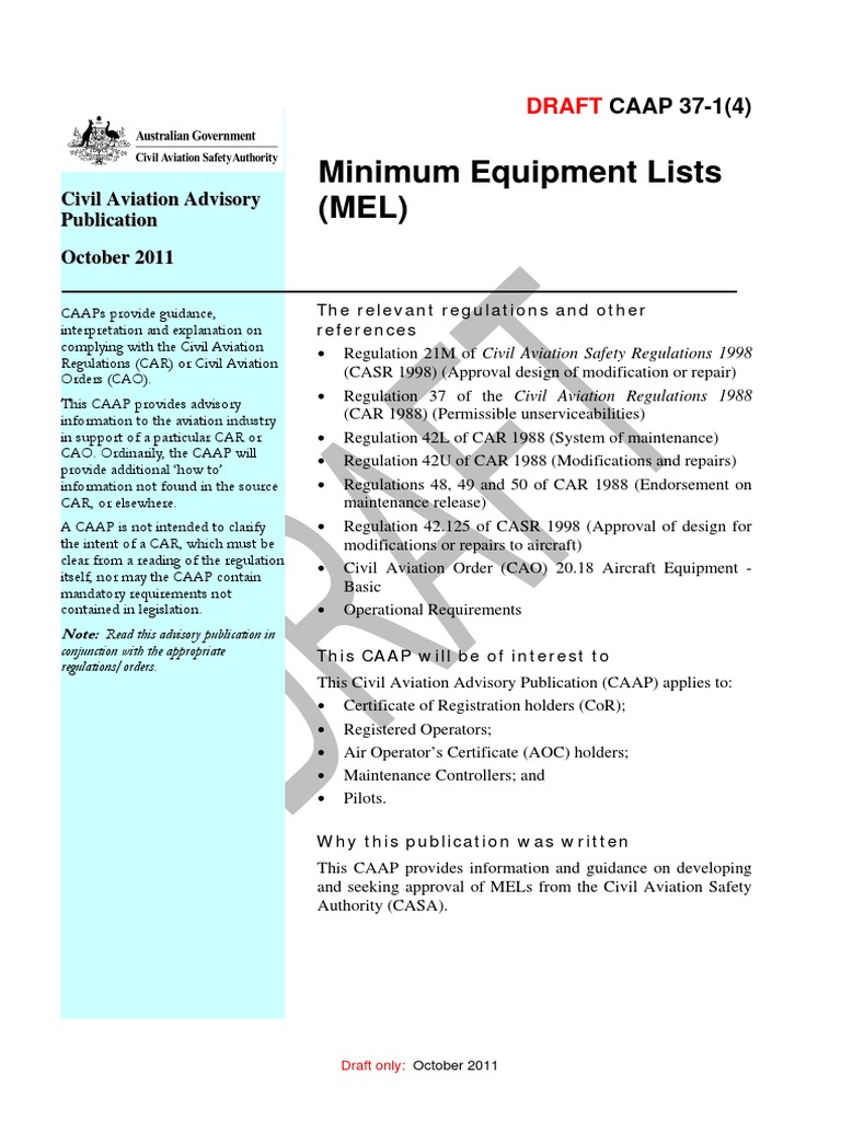 Draft Caap 37 1 4 | PDF | Aerospace Engineering | Aeronautics