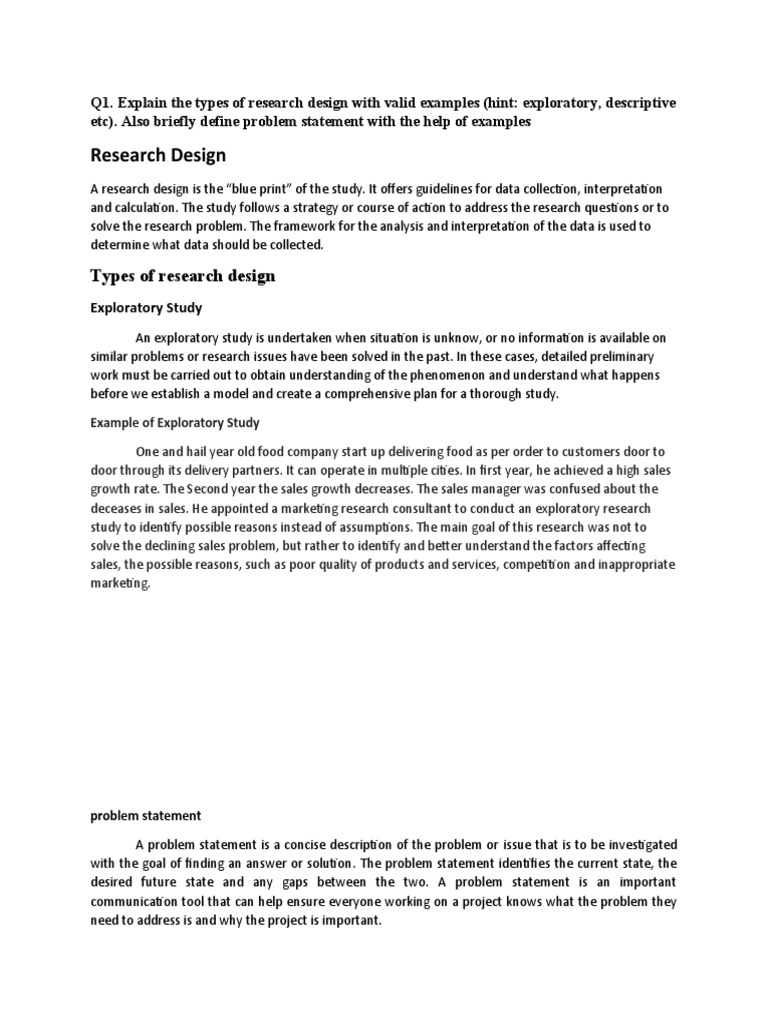BRM Assignment | PDF | Question | Research Design