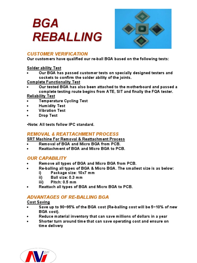 BGA Reballing | PDF | Electronic Engineering | Electrical Engineering
