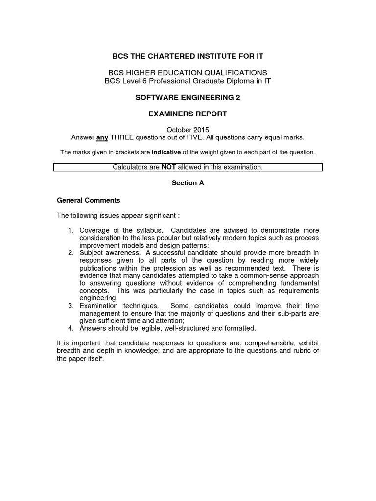 Bcs Higher Education Qualifications BCS Level 6 Professional Graduate ...