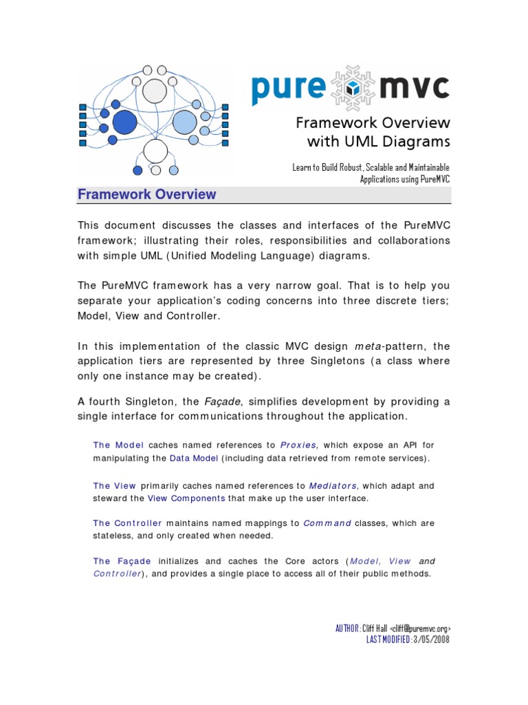 English - PureMVC Overview With UML | PDF | Computers