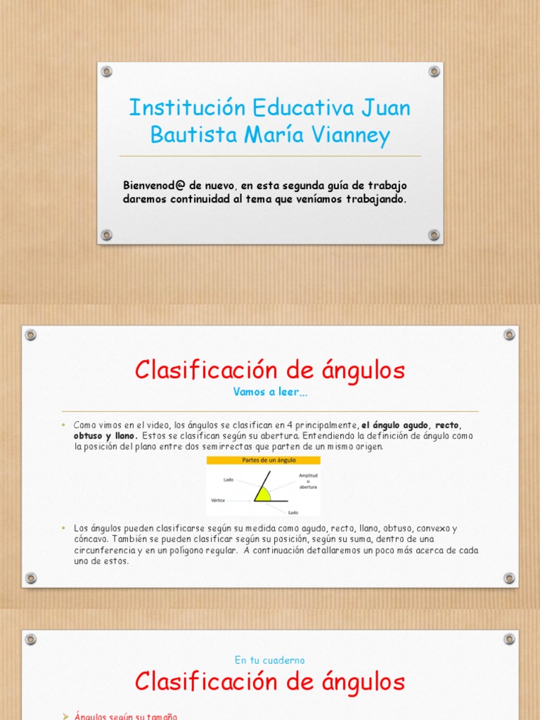 Clasificacion de Ángulos | PDF | Ángulo | Geometría del plano euclidiano