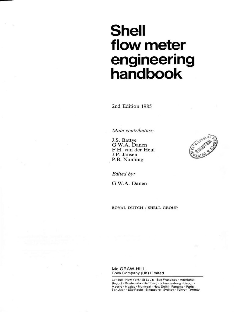Shell Flowmeter Engineering Handbook | PDF | Flow Measurement ...
