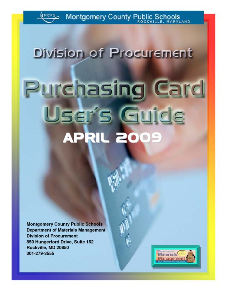 COO Approved Purchase Card Guide 042309 | PDF | Invoice | Receipt