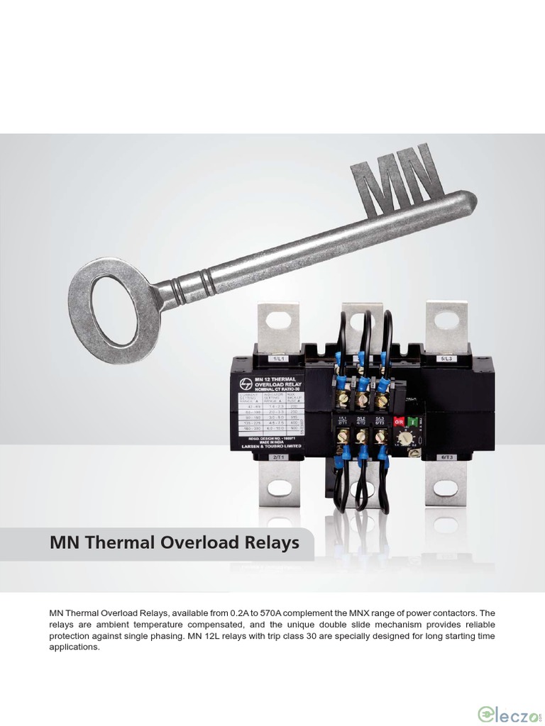 L&T MN Relays - Timing Marked | PDF | Relay | Power Engineering