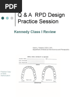 RPD Design Principles for Kennedy Classes | PDF | Dentures | Medical ...