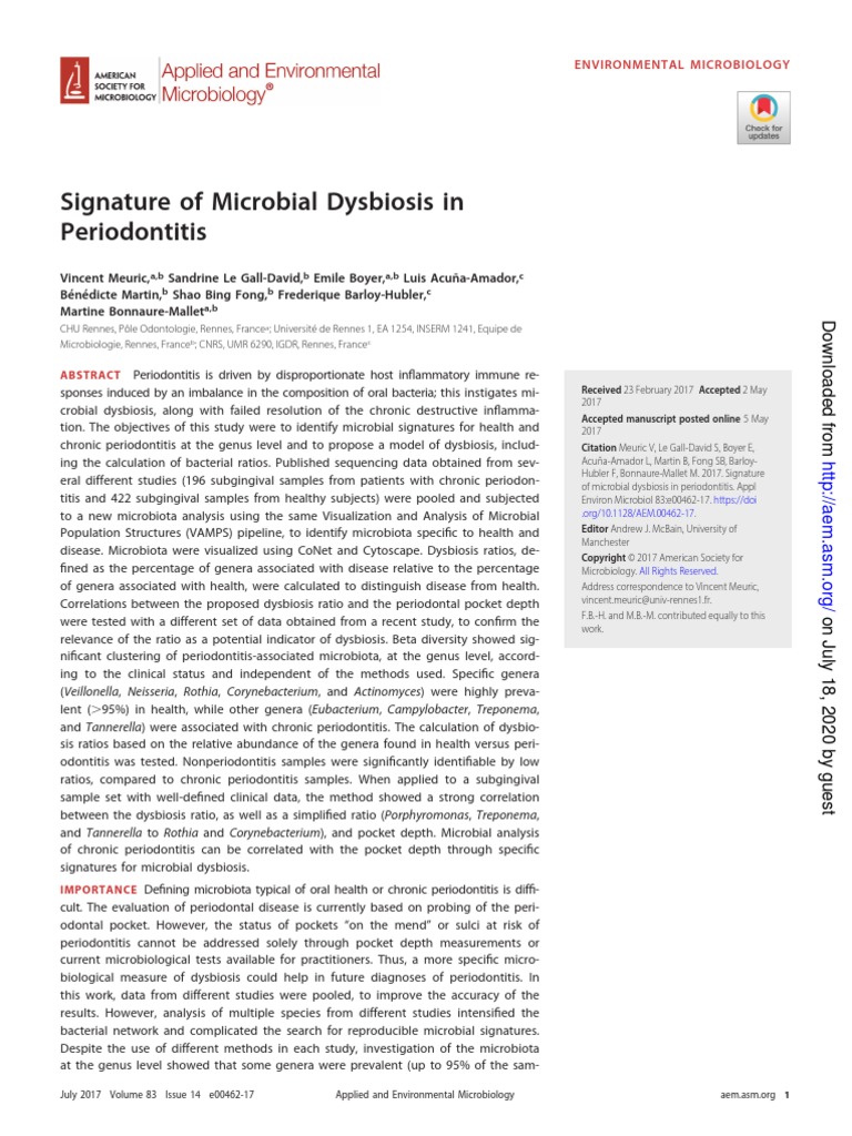 Perio Part II | PDF | Microbiota | Organisms