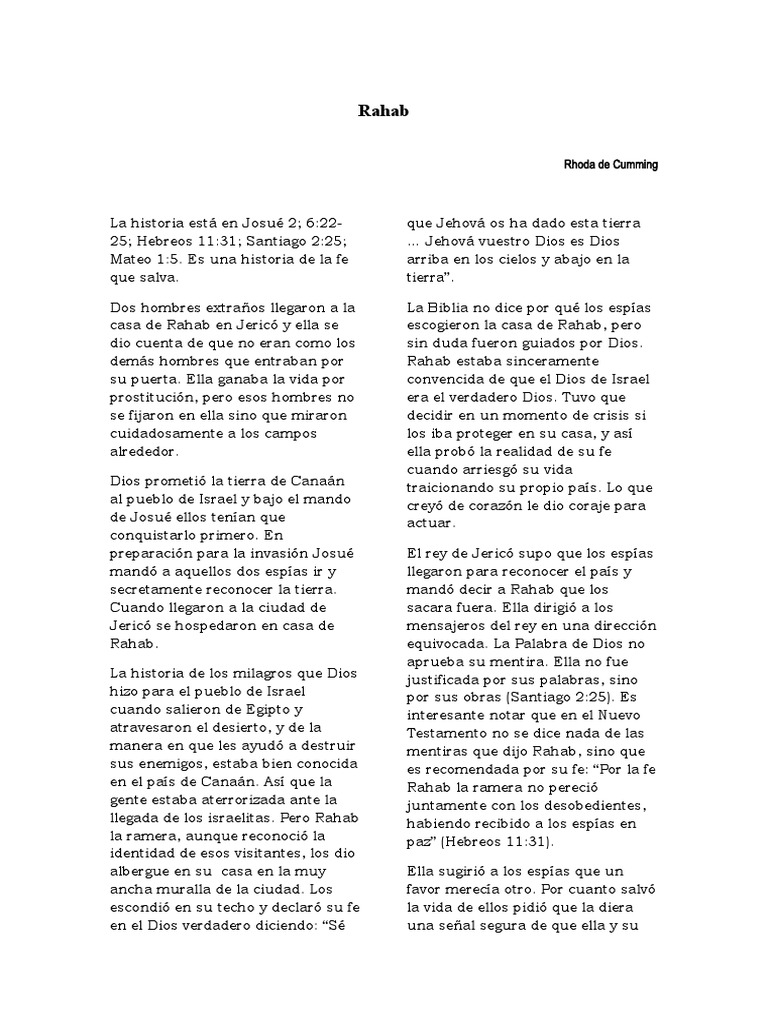 332 Rahab | PDF | Joshua | Biblia