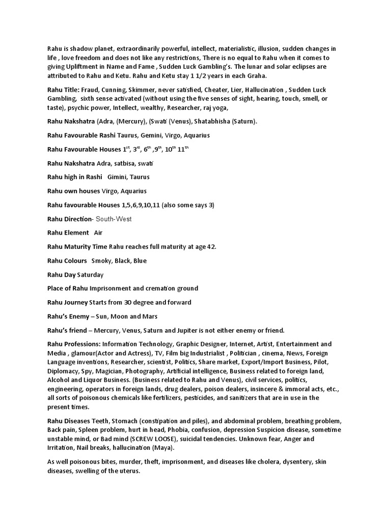 South-West: ST RD TH TH TH TH | PDF | Technical Factors Of Astrology ...