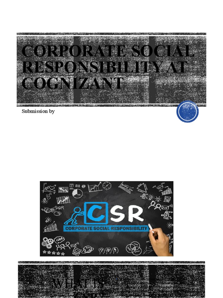 Corporate Social Responsibility at Cognizant: Submission by | PDF ...