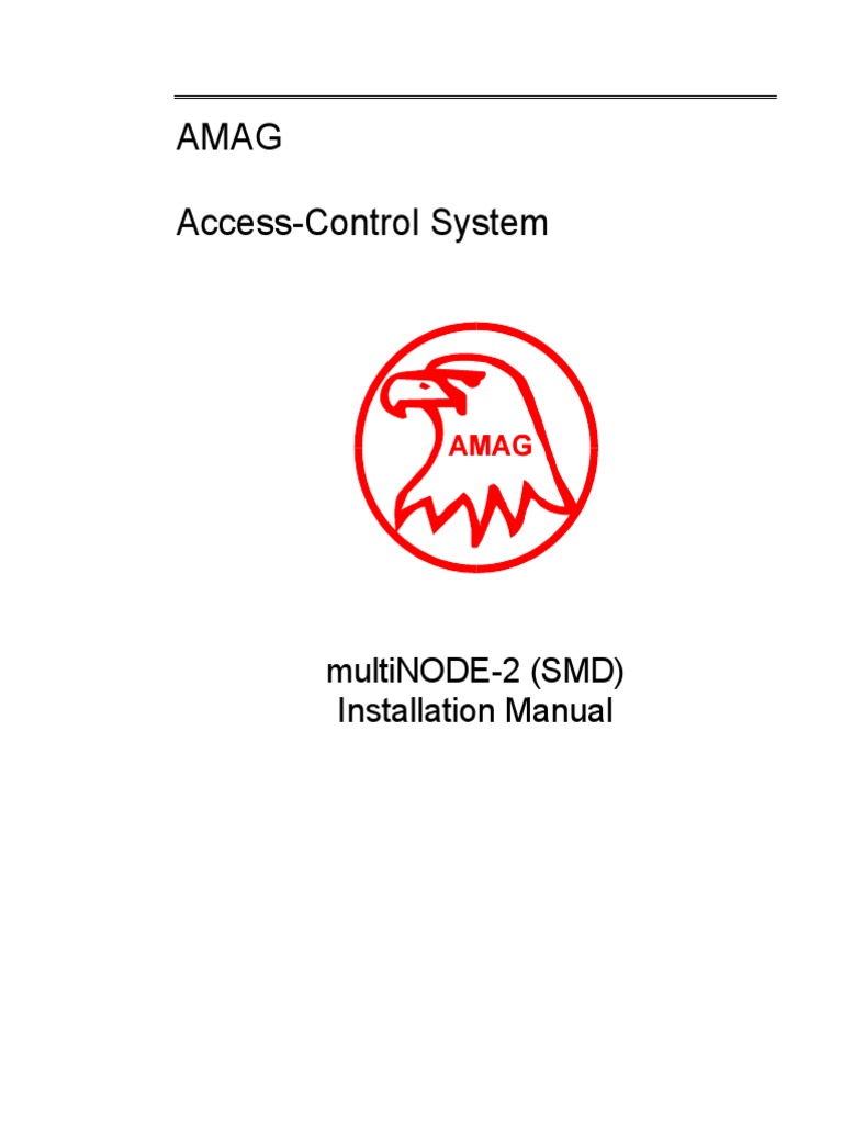 AMAG - multiNODE-2 Installation Manual | PDF | Network Interface ...