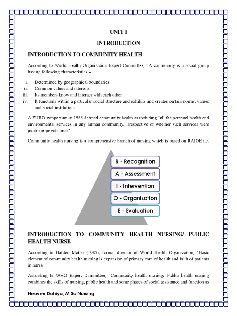 CHN Notes Vip | PDF | Health Care | Family