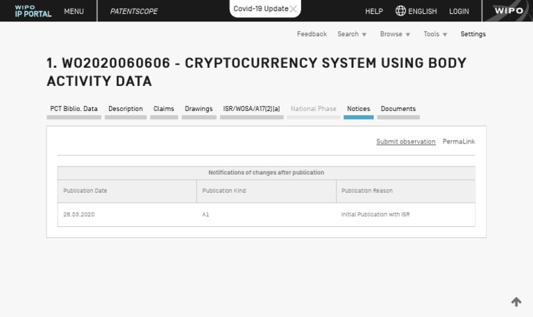 Cryptocurrency System Using Body Activity Data 6 of 6 | PDF