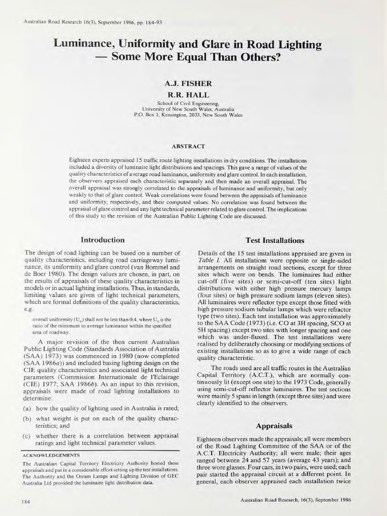 Luminance Uniformity and Glare | PDF | Lighting | Real Estate Appraisal