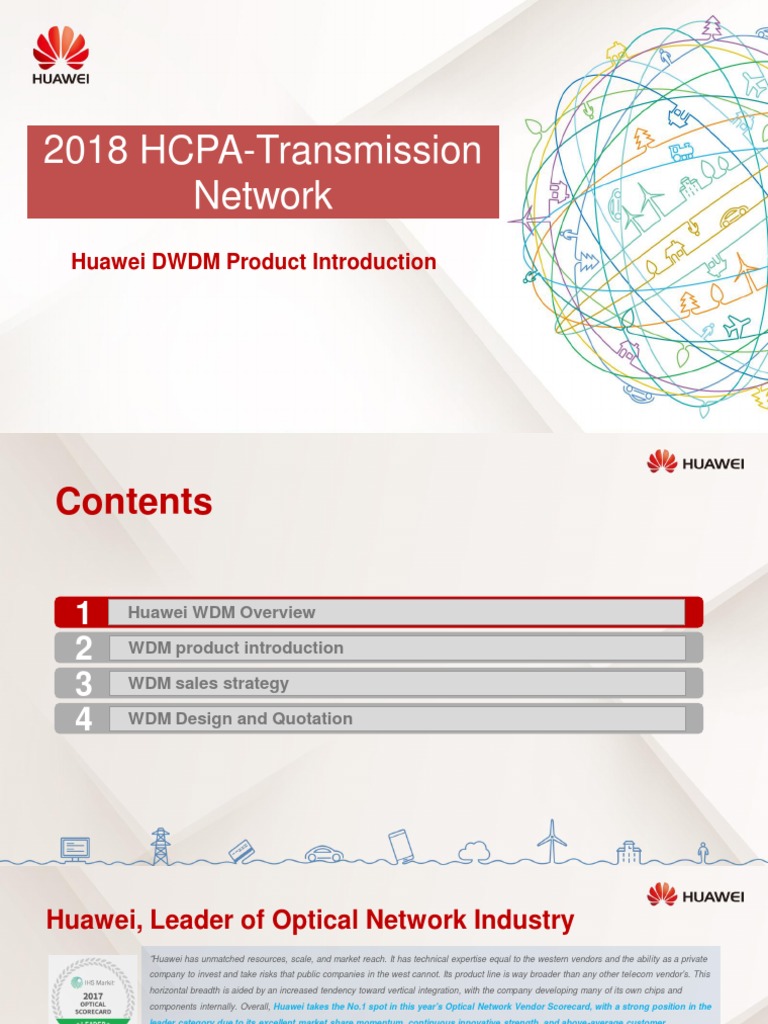 01 Huawei DWDM Product Introduction PDF | PDF | Wavelength Division ...