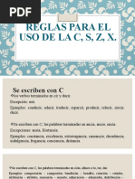 Reglas para El Uso de La C, S, Z, X | PDF | Lingüística | Gramática