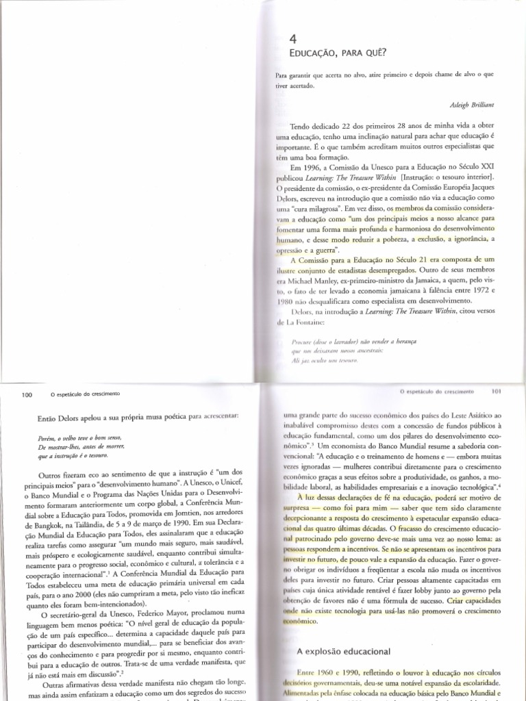 Cap4 - O Espetáculo Do Crescimento PDF | PDF