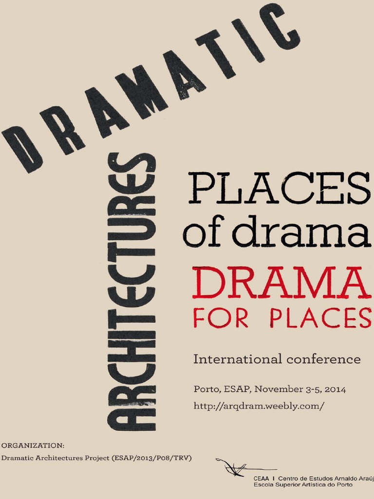 Dramatic Architectures Places of Drama PDF | PDF | Theatre | Entertainment (General)