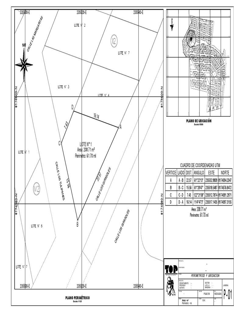 Plano Perimetrico Modelo | PDF