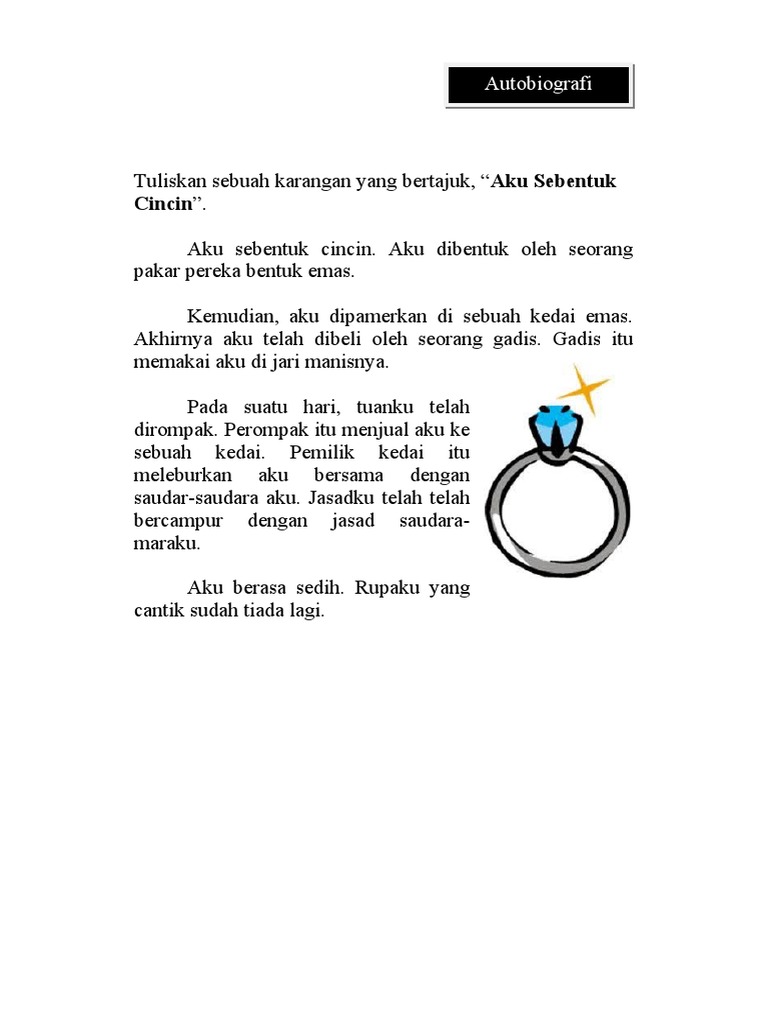 Aku Sebentuk Cincin | PDF | Fiksi Umum
