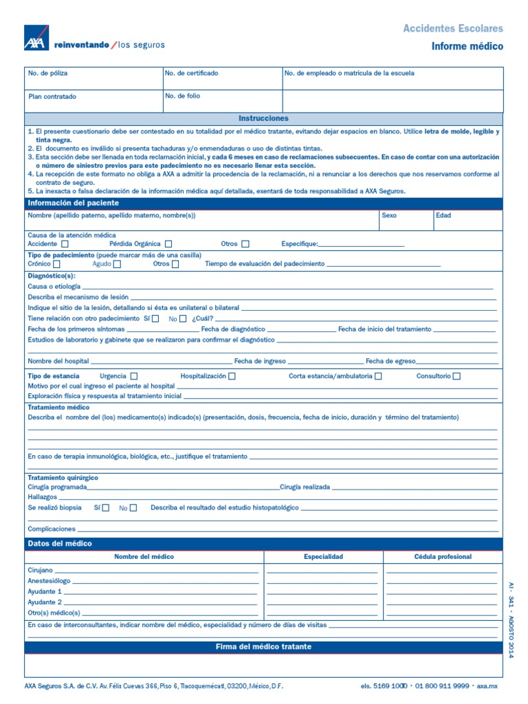 Informe Axa | PDF | Hospital | Póliza de seguros