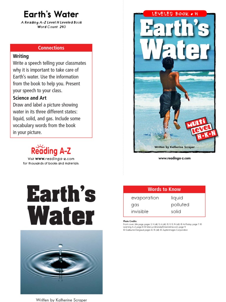 Earth's Water: Connections | PDF | Ice | Water