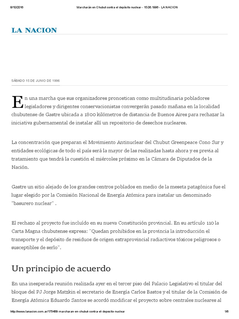 Historia de Gastre | PDF | La energía nuclear | Argentina