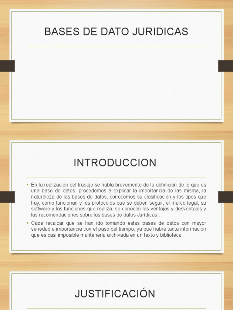 Bases de Datos Juridicas.... | PDF | Bases de datos | Software