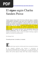 Semiosis según Peirce: Triada Signo-Objeto-Interpretante | PDF ...