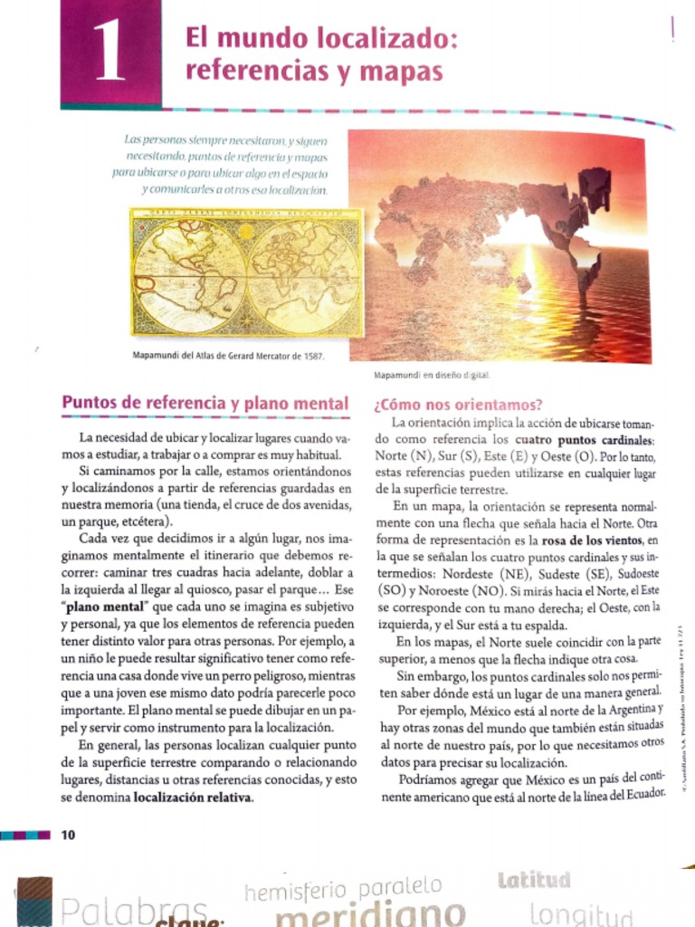 El Mundo Localizado Referencias y Mapas | PDF | Mapa | Cartografía