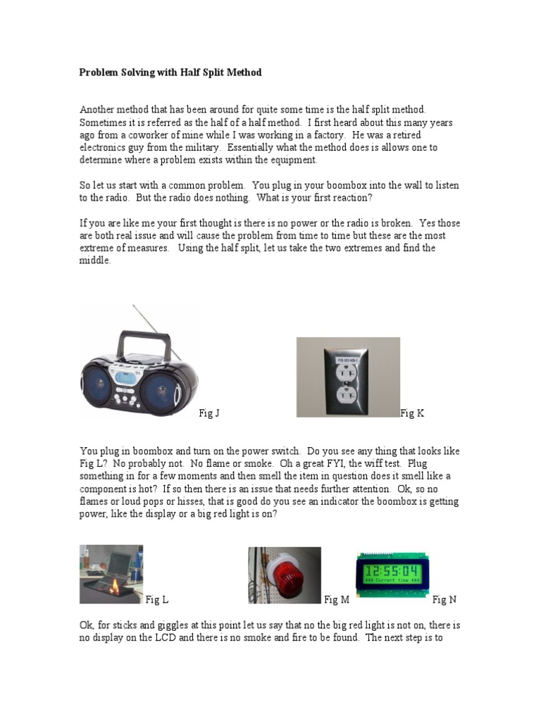 Problem Solving With Half Split Method | PDF | Fuse (Electrical) | Ac ...