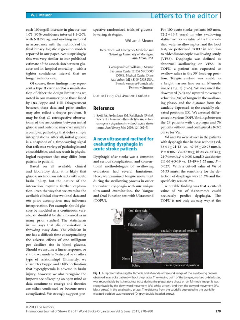 Letters To The Editor: Reference | PDF | Cardiovascular Diseases | Stroke