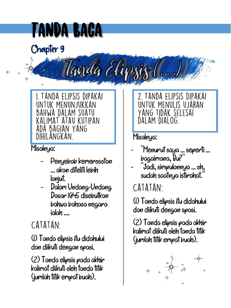 Panduan Penggunaan Tanda Elipsis | PDF | Seni & Disiplin Bahasa | Seni