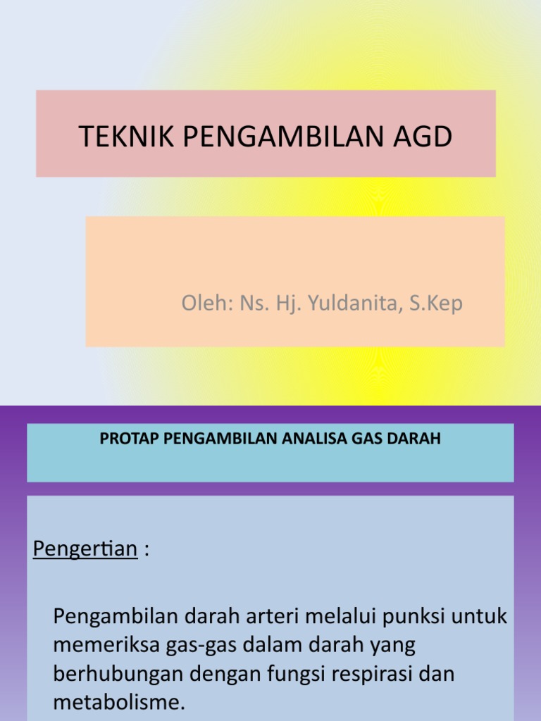Teknik Pengambilan Analisa Gas Darah | PDF