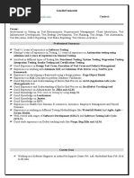 Capgemini Resume Template | PDF | Software | Computing