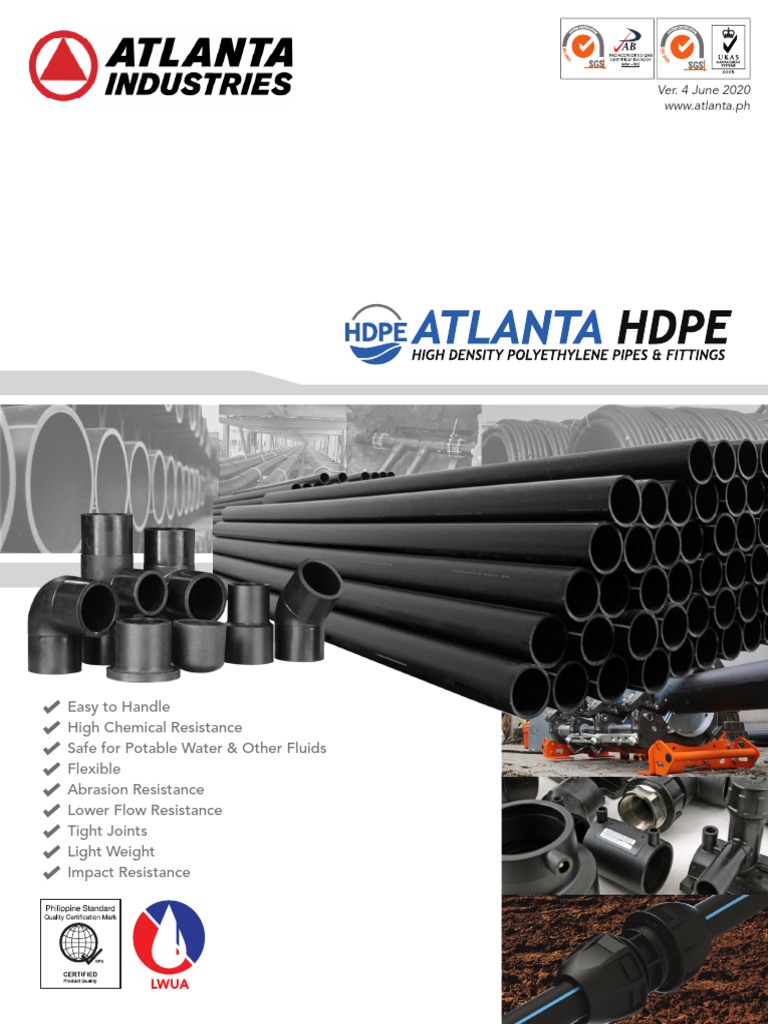 NEW Atlanta HDPE 2020 | PDF | Pipe (Fluid Conveyance) | Acid