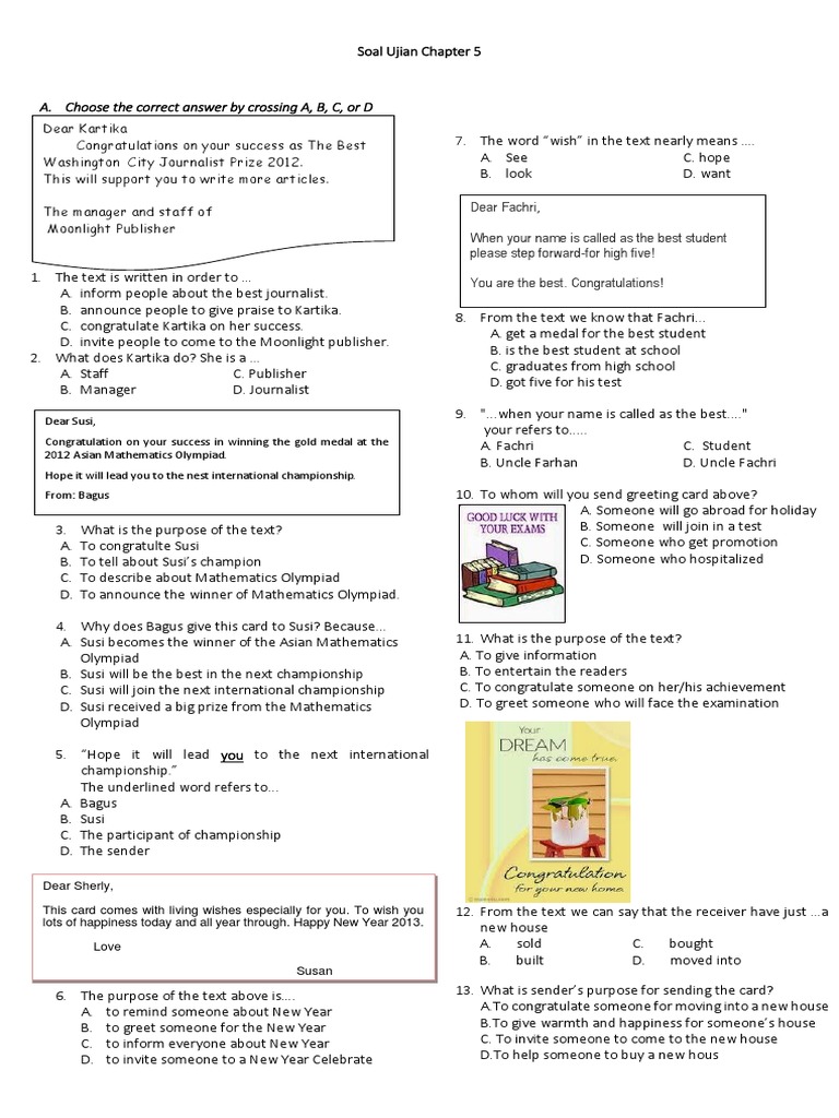 Soal Chapter5 Bahasa Inggris Kelas 8 Pdf