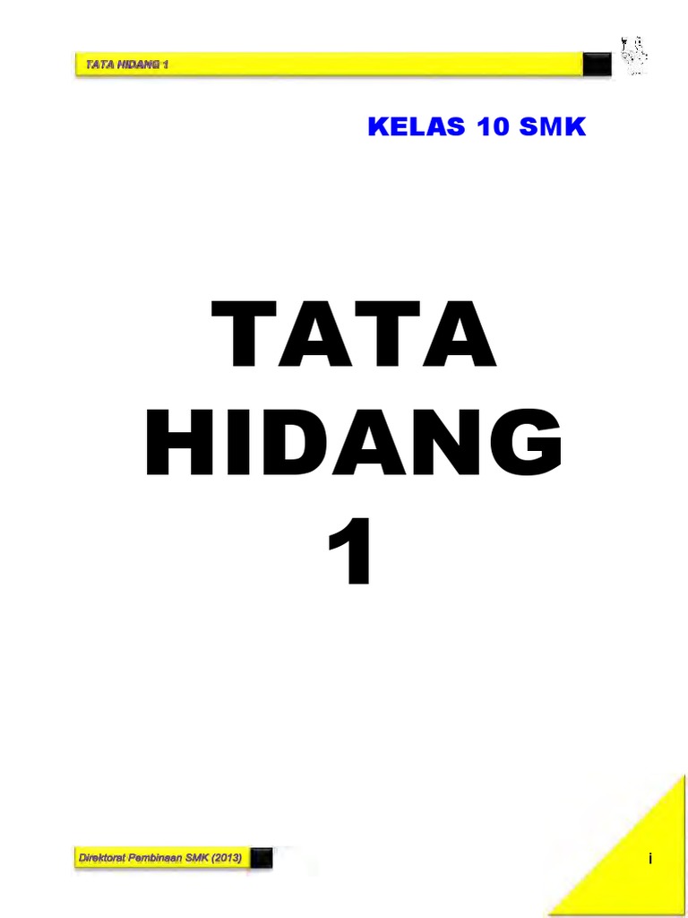 TATA HIDANG Kls 11 Semester 1 PDF | PDF