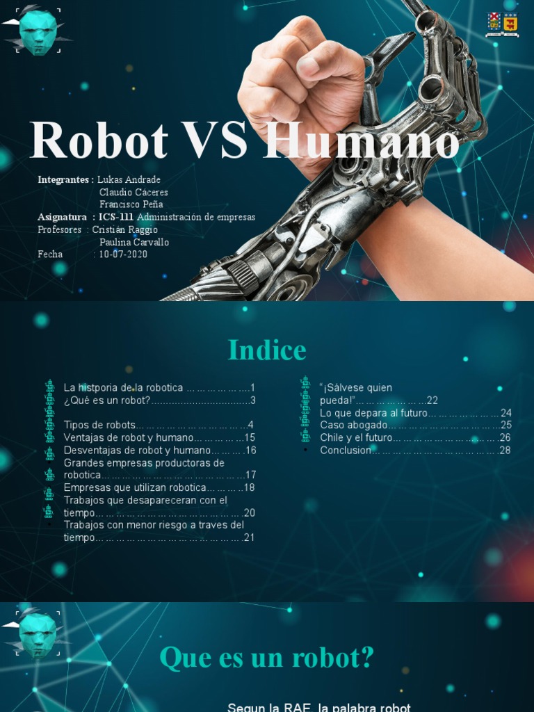 Robot Vs Humanos | Descargar gratis PDF | Internet Bot | Robot