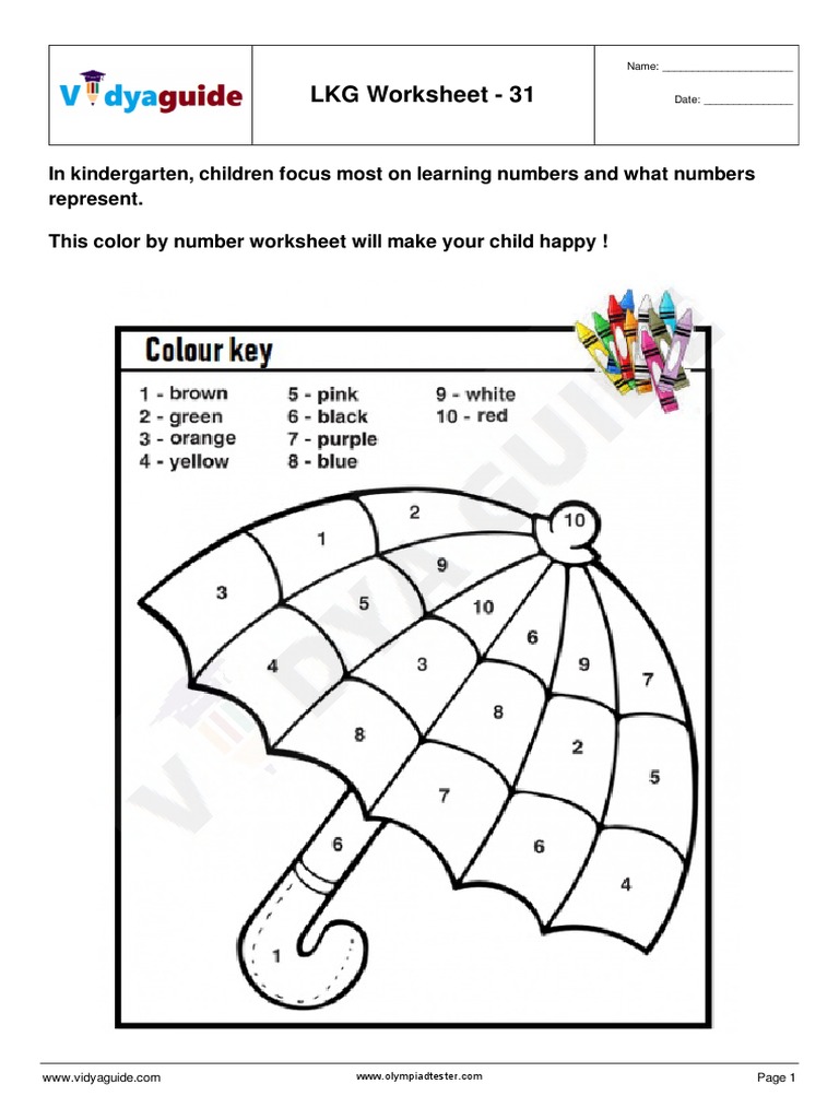 LKG Worksheet - 31 | PDF