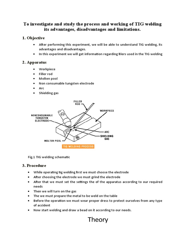 TIG Welding: Advantages and Disadvantages | PDF | Electrode | Welding