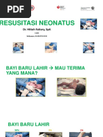 Alur Resusitasi Neonatus IDAI 2022 60x160 | PDF