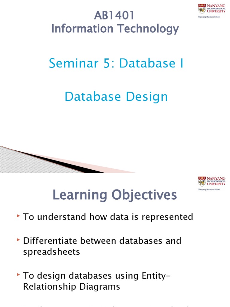 Seminar 6 - Database-Design | Download Free PDF | Databases | Relational Database