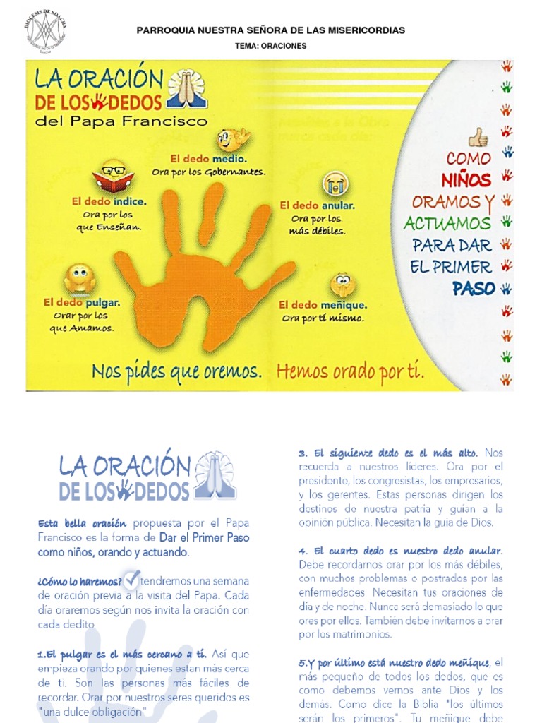 Oracion de Los 5 Dedos PDF | PDF