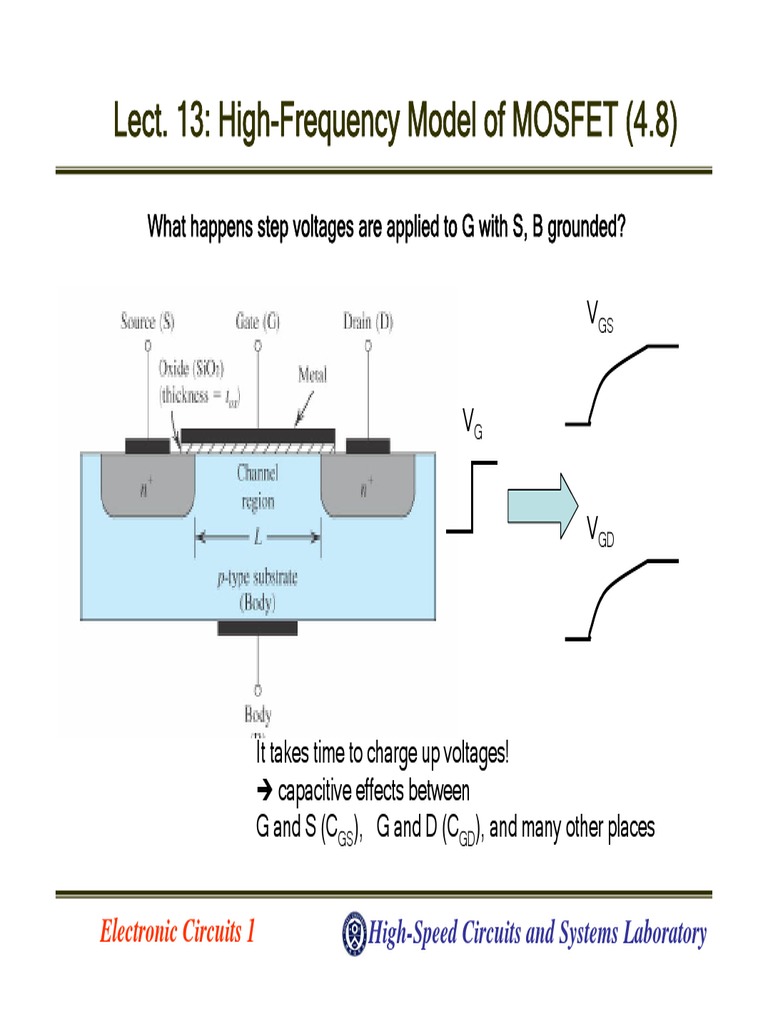 Lect13 PDF | PDF | Mosfet | Electrical Network