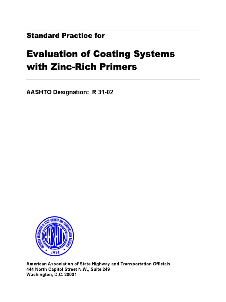 Aashto R31-02 | Download Free PDF | Epoxy | Volatile Organic Compound
