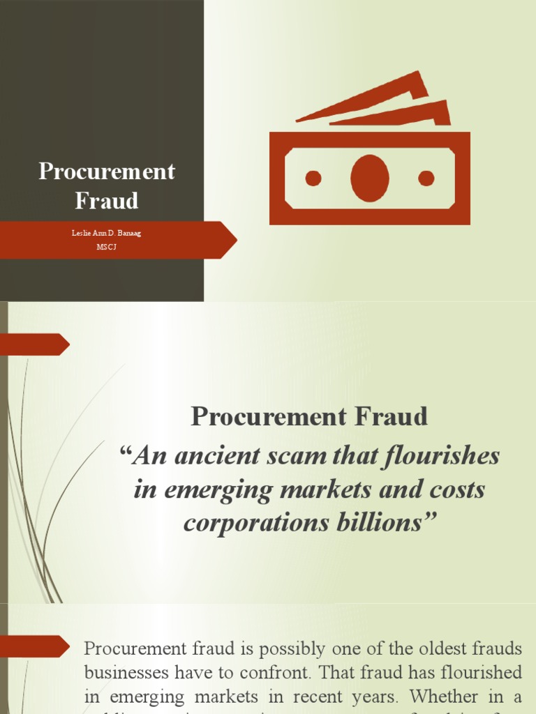 Procurement Fraud in Emerging Markets | PDF | Bribery | Procurement